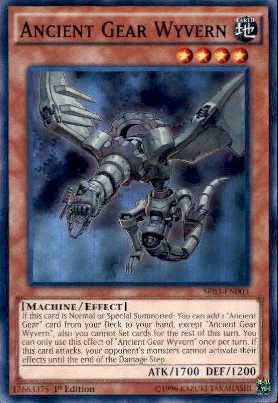 YuGiOh Machine Reactor Structure Deck Super Rare Ancient Gear Wyvern ...