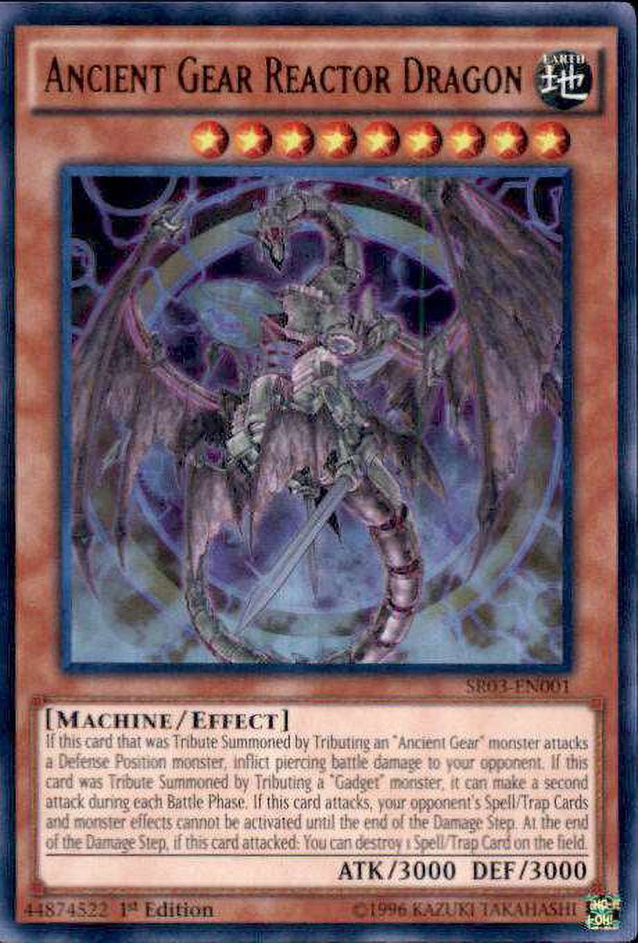 YuGiOh Machine Reactor Structure Deck Ultra Rare Ancient Gear Reactor Dragon SR03-EN001 ...