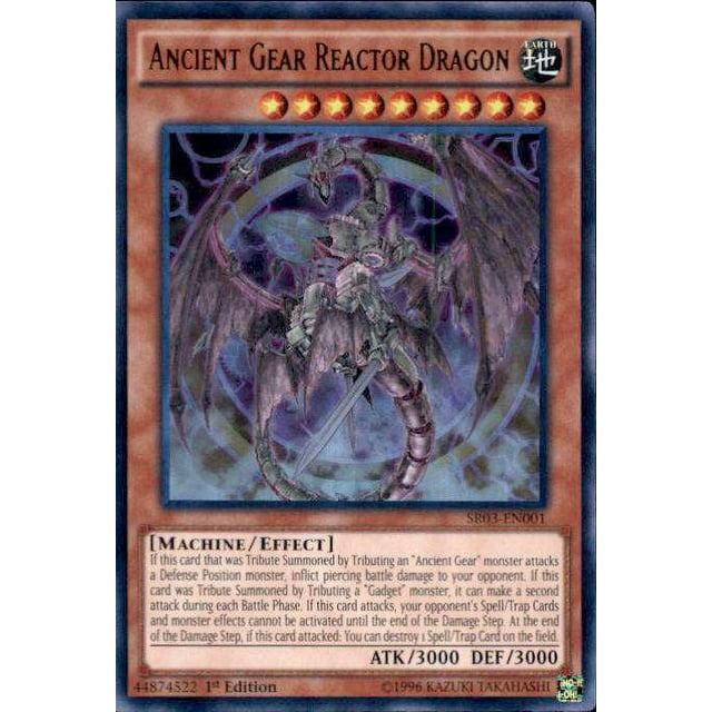YuGiOh Machine Reactor Structure Deck Ultra Rare Ancient Gear Reactor Dragon SR03-EN001 ...