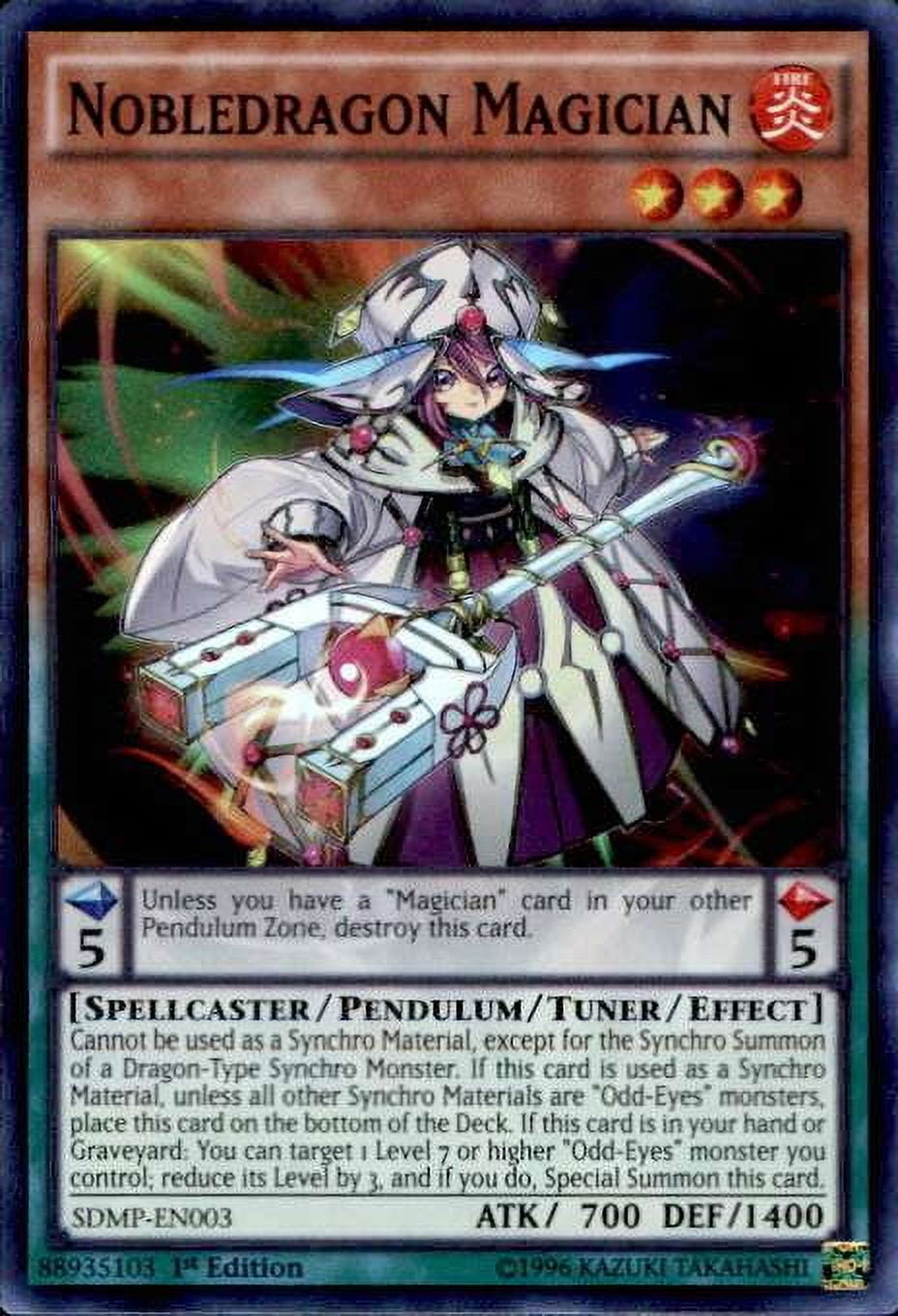 YuGiOh Master of Pendulum Structure Deck Super Rare Nobledragon ...