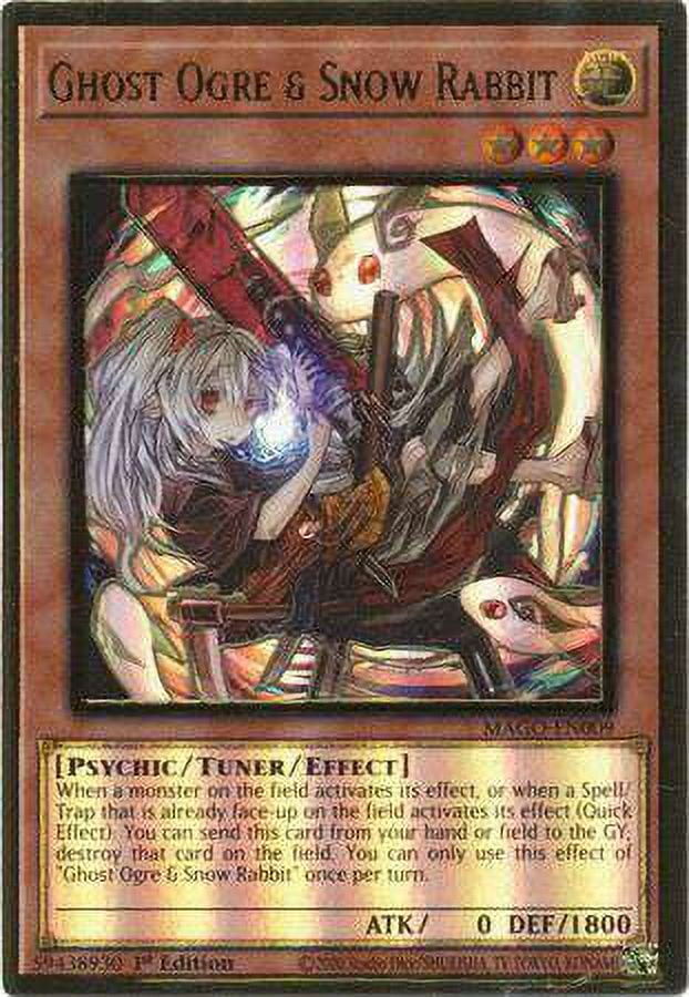 YuGiOh Maximum Gold Premium Gold Rare Ghost Ogre & Snow Rabbit MAGO ...