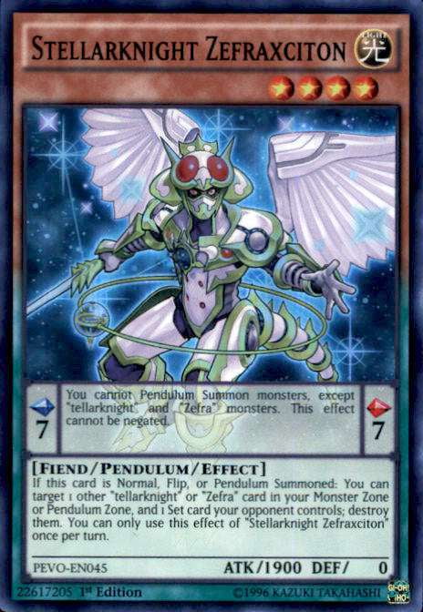 YuGiOh Pendulum Evolution Super Rare Stellarknight Zefraxciton PEVO-EN045 - Walmart.com