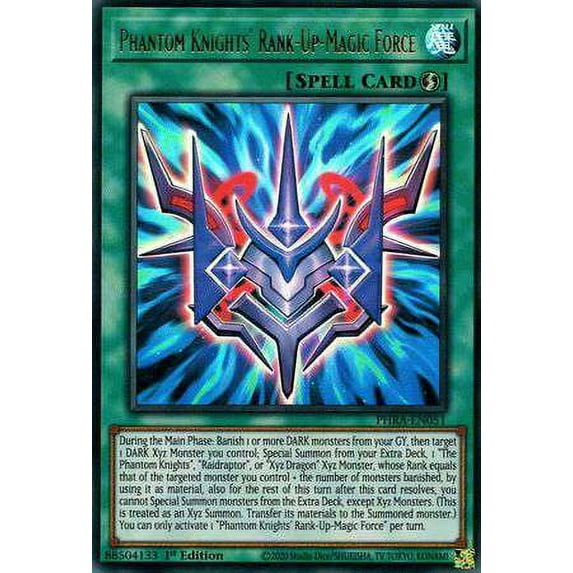 YuGiOh Phantom Rage Ultra Rare Phantom Knights' Rank-Up-Magic Force ...