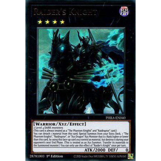 YuGiOh Phantom Rage Ultra Rare Raider's Knight PHRA-EN040 - Walmart.com
