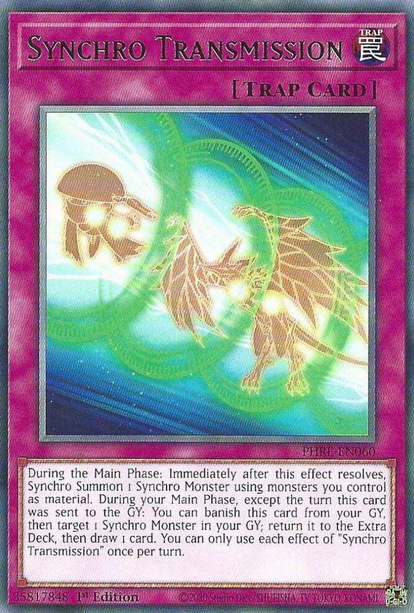 YuGiOh Phantom Revenge Rare Synchro Transmission PHRE-EN060 - Walmart.com