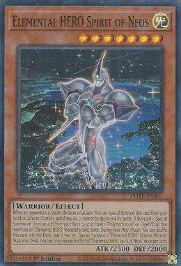 YuGiOh Power of the Elements Super Rare Elemental HERO Spirit of Neos ...