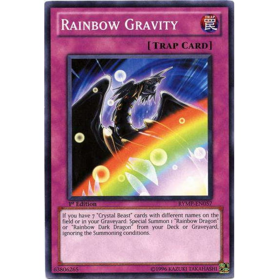YuGiOh Ra Yellow Mega-Pack Rainbow Gravity RYMP-EN057 - Walmart.com