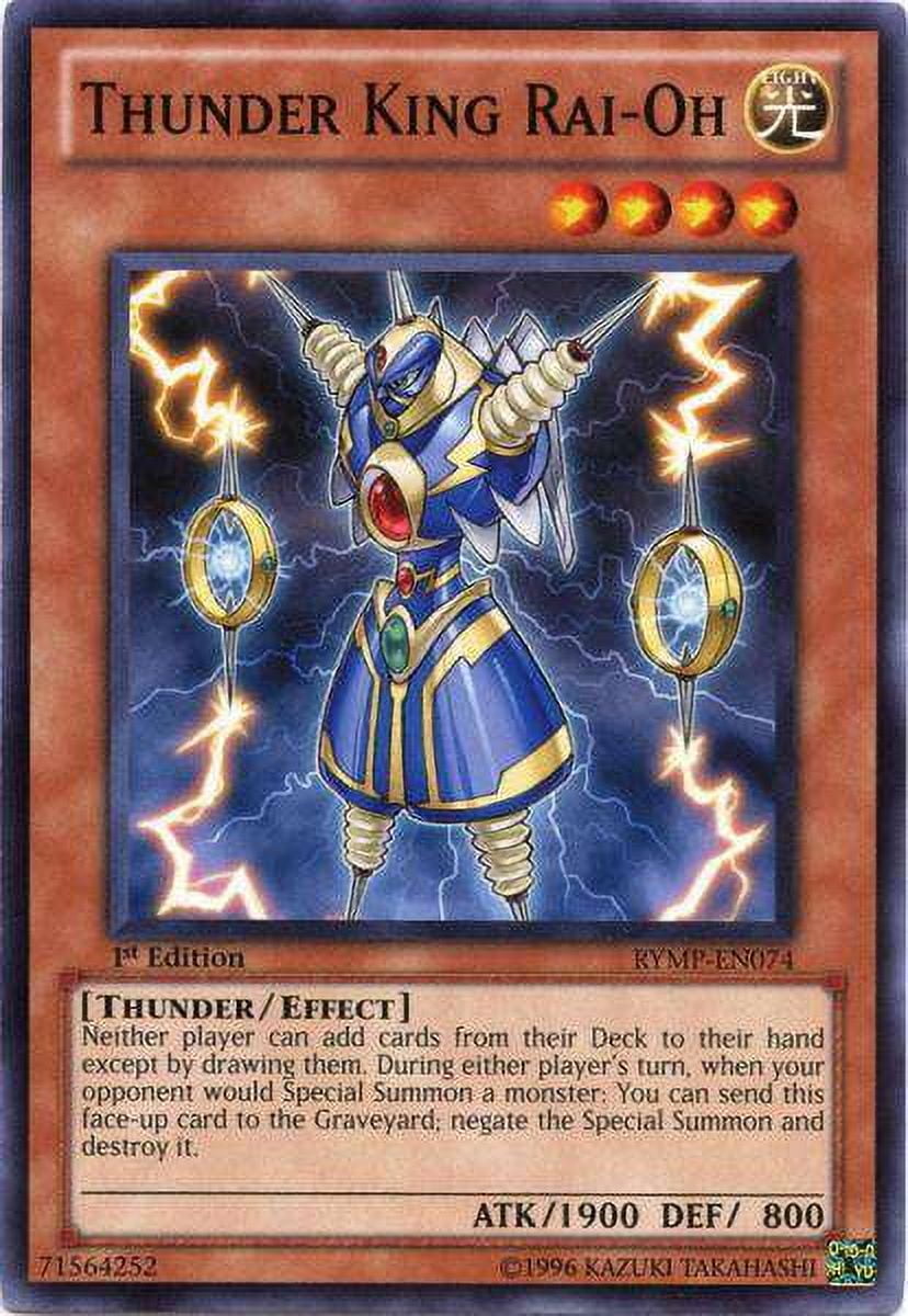 YuGiOh GX Ra Yellow Mega Pack Common Thunder King Rai-Oh RYMP-EN074 ...