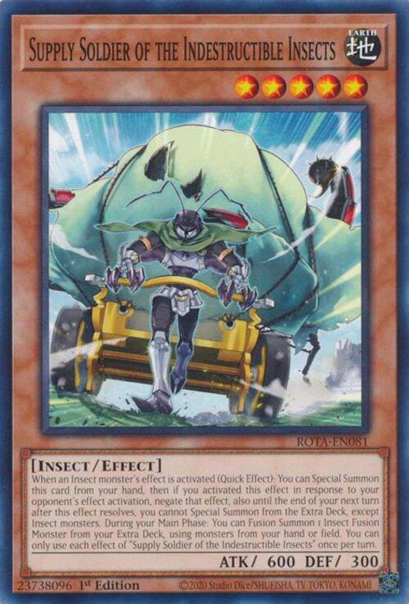 YuGiOh Rage of the Abyss Common Supply Soldier of the Indestructible ...