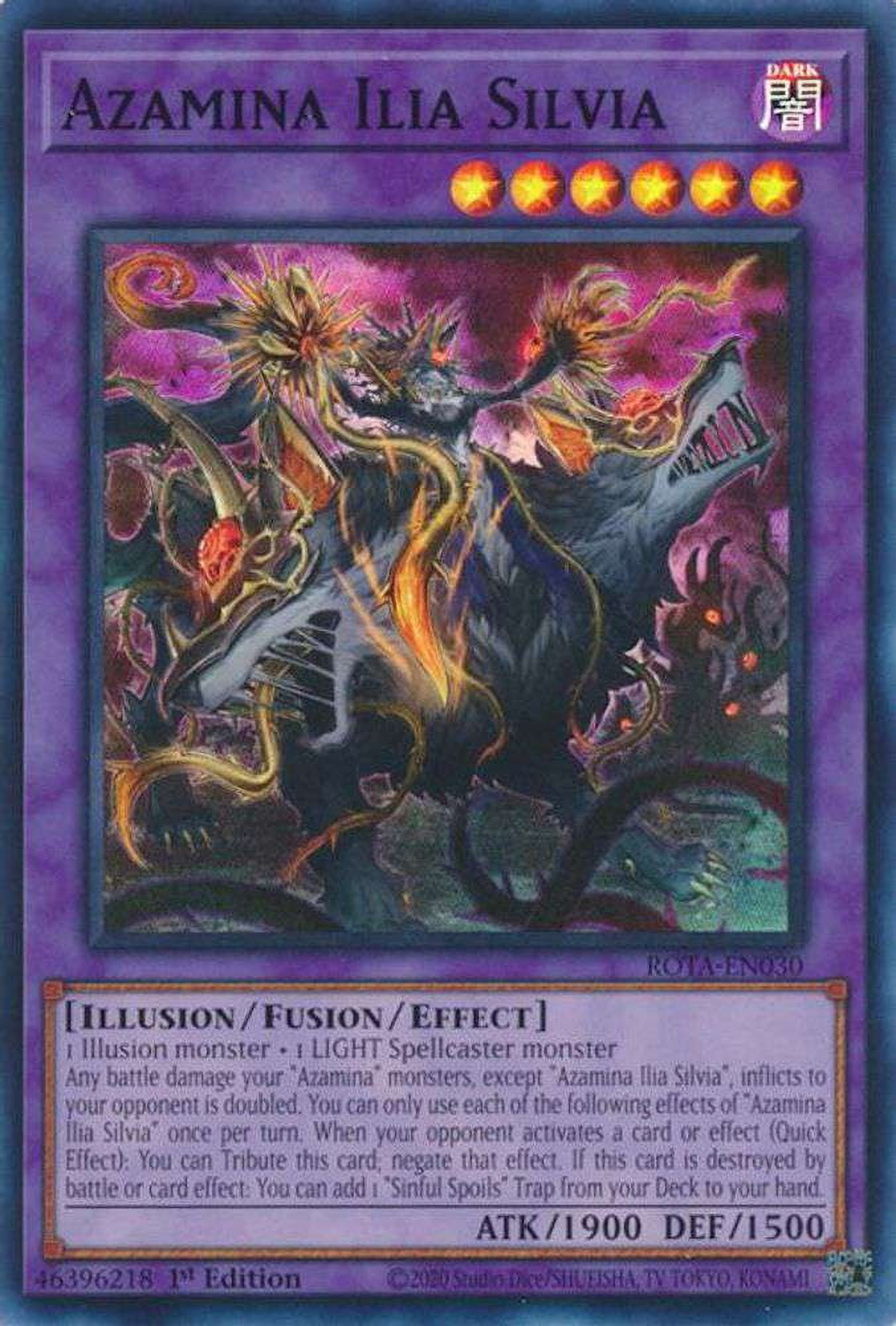YuGiOh Rage of the Abyss Super Rare Azamina Ilia Silvia ROTA-EN030 ...
