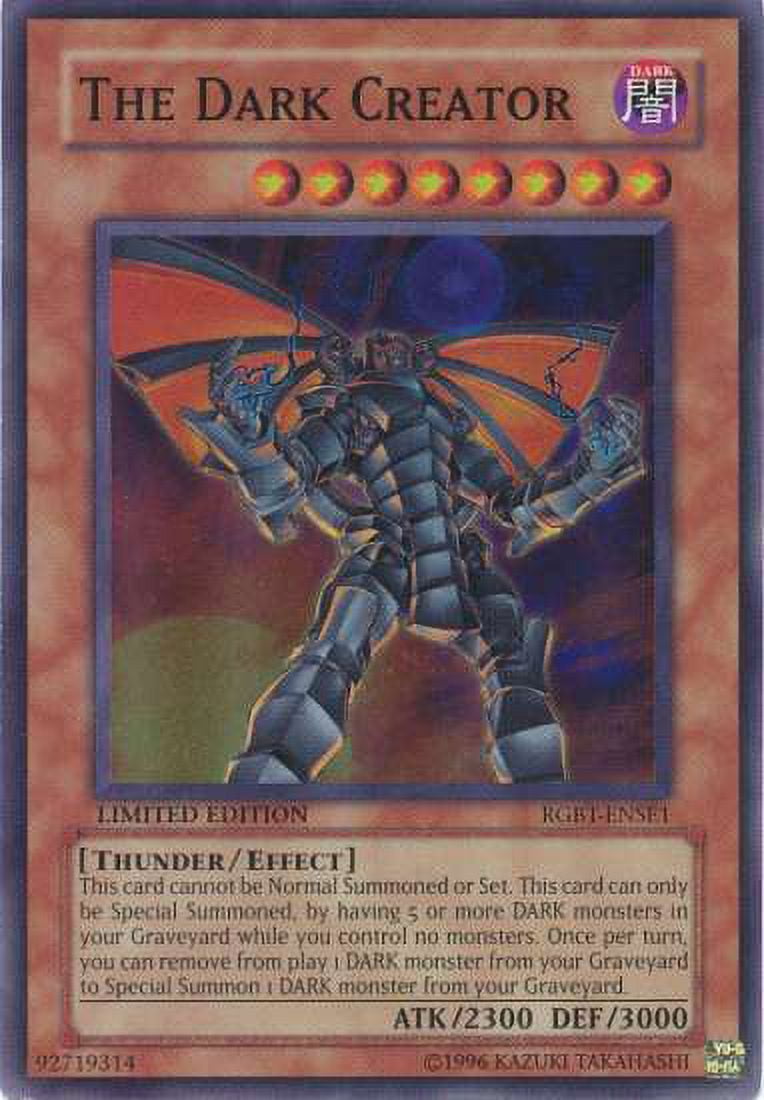 YuGiOh Raging Battle Special Edition Super Rare The Dark Creator RGBT ...
