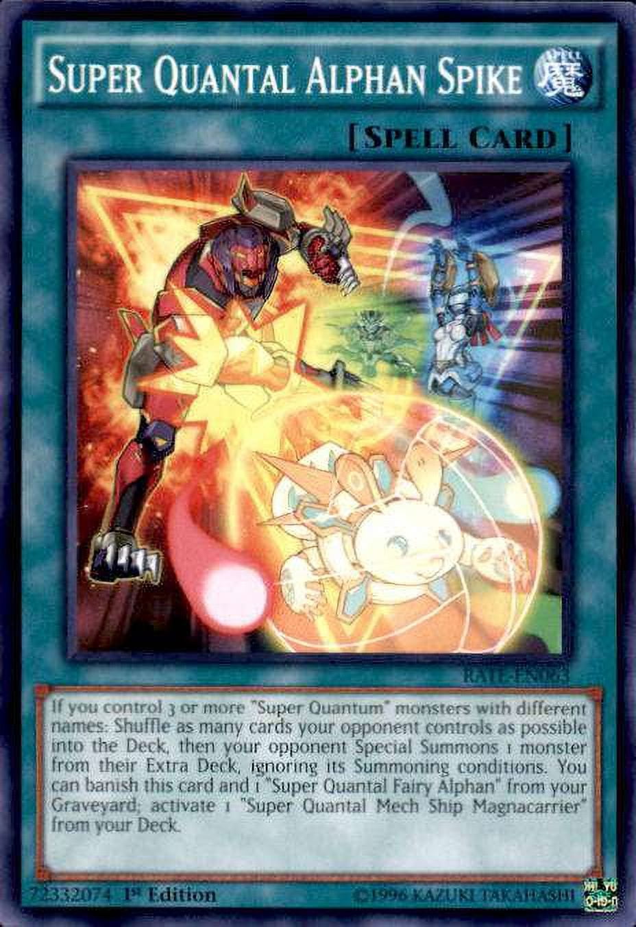 YuGiOh Raging Tempest Common Super Quantal Alphan Spike RATE-EN063 - Walmart.com