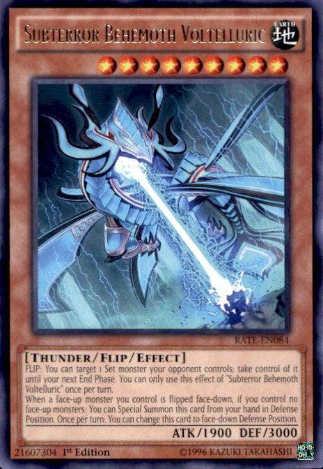 YuGiOh Raging Tempest Rare Subterror Behemoth Voltelluric RATE-EN084 ...