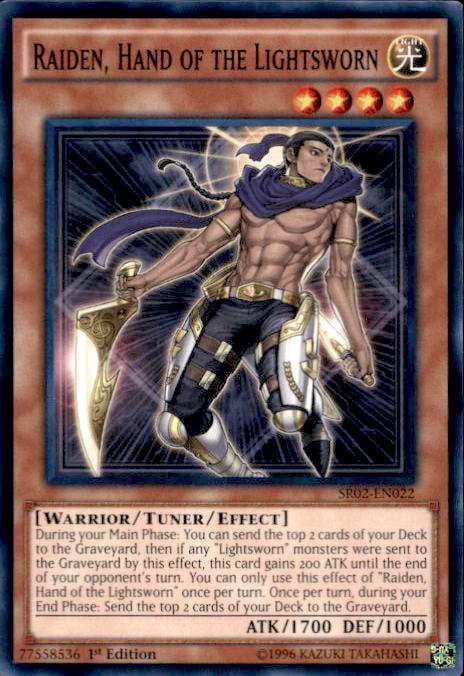 YuGiOh Rise of the True Dragons Structure Deck Common Raiden, Hand of ...