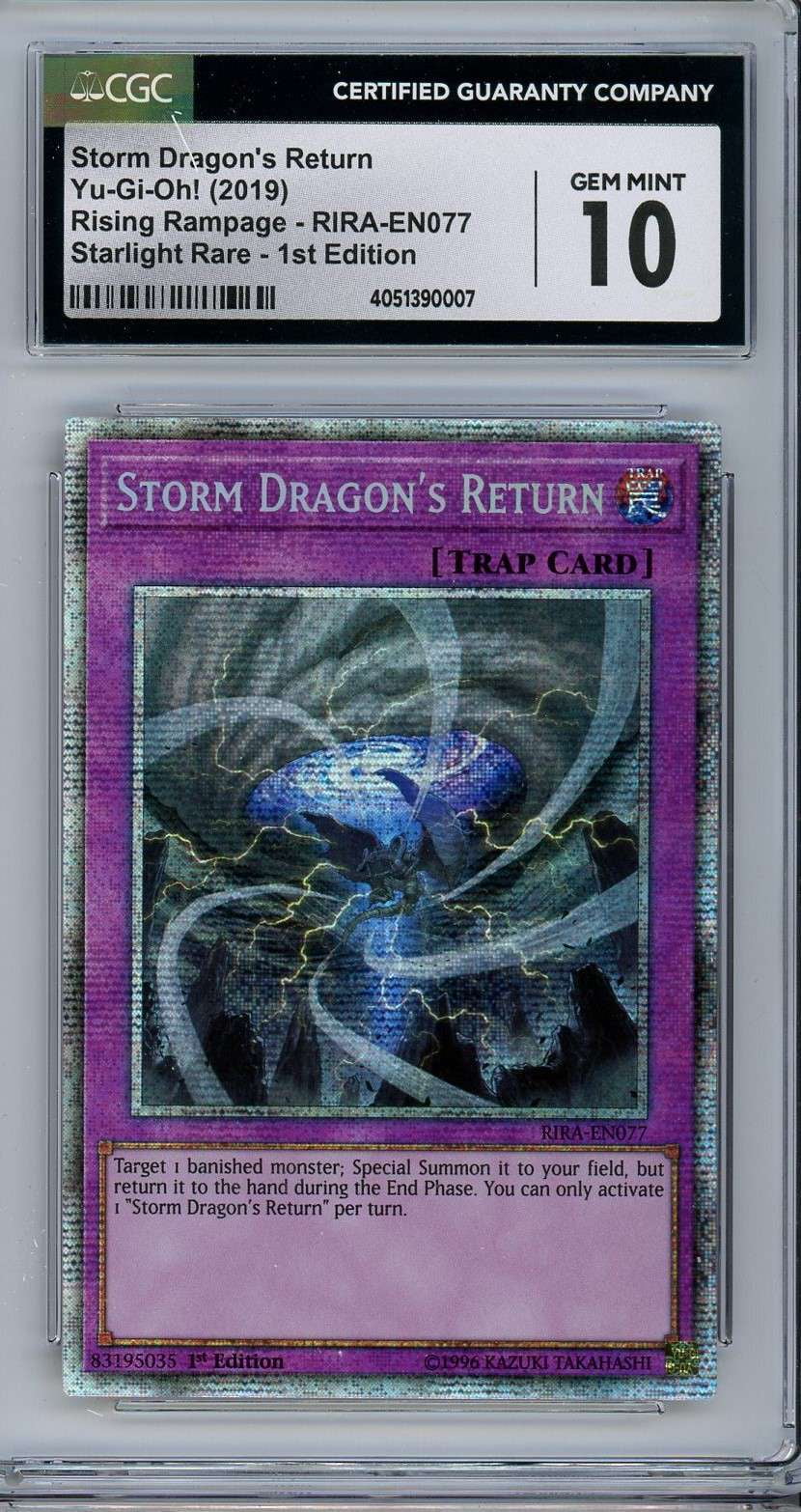 YuGiOh Rising Rampage Storm Dragon's Return Graded Card - Walmart.com