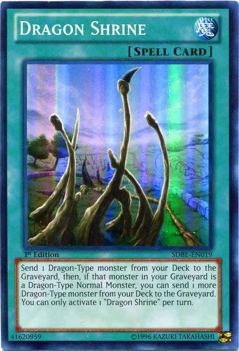 YuGiOh Saga of Blue-Eyes White Dragon Structure Deck Super Rare Dragon Shrine SDBE-EN019 ...