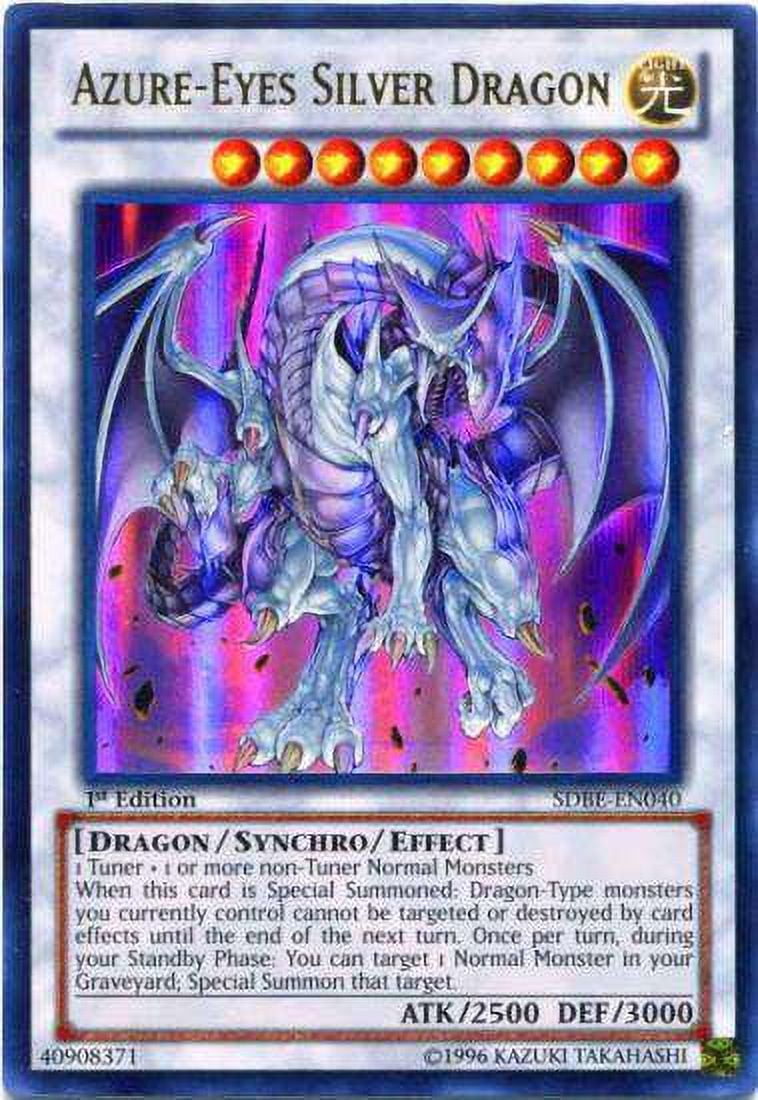 YuGiOh Saga of Blue-Eyes White Dragon Structure Deck Ultra Rare Azure ...