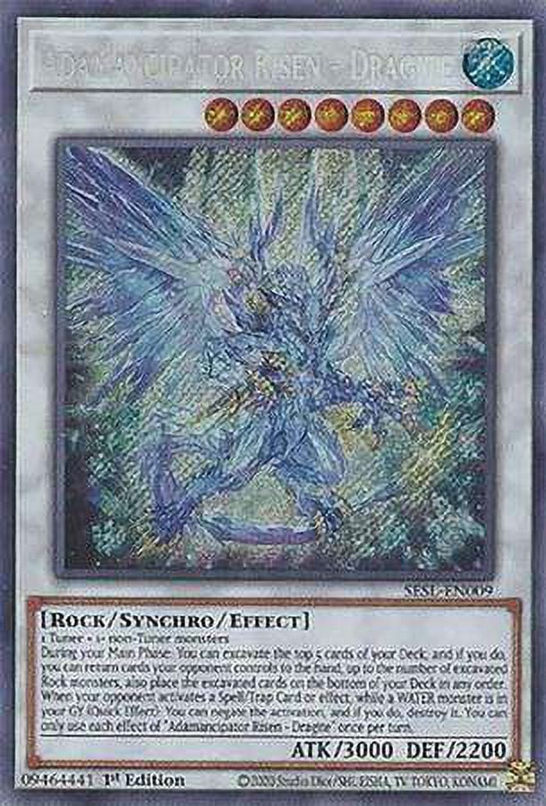 YuGiOh Secret Slayers Secret Rare Adamancipator Risen - Dragite SESL ...
