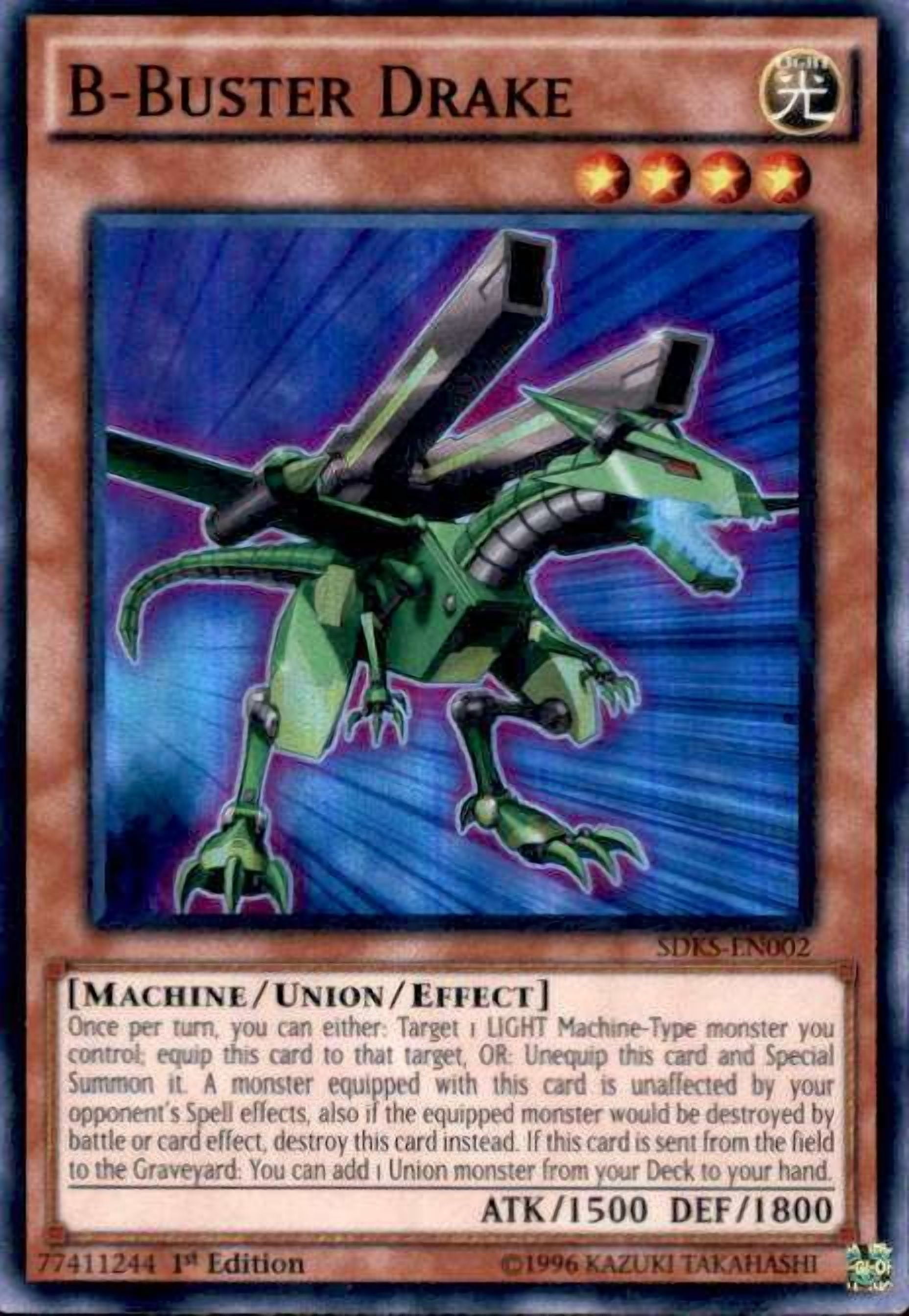 YuGiOh Seto Kaiba Structure Deck Super Rare B-Buster Drake SDKS-EN002 ...