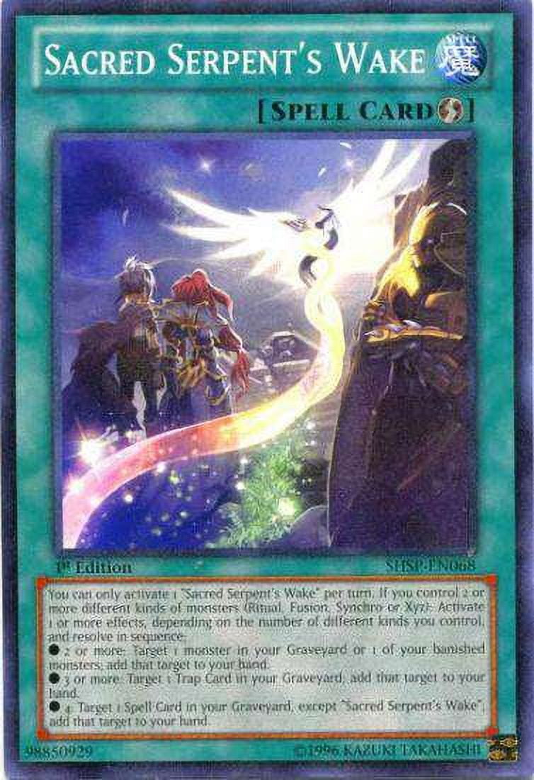 YuGiOh Shadow Specters Common Sacred Serpent's Wake SHSP-EN068 ...