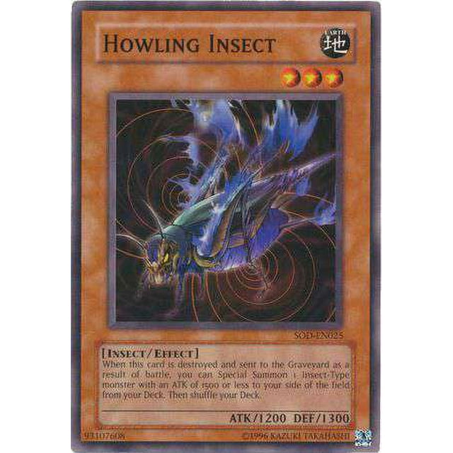 YuGiOh Soul of the Duelist Common Howling Insect SOD-EN025 - Walmart.com