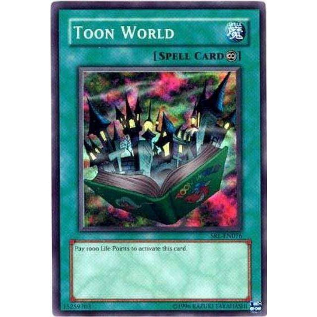 YuGiOh Spell Ruler 25th Anniversary Super Rare Toon World SRL-EN076 ...