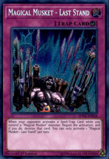 YuGiOh Spirit Warriors Secret Rare Magical Musket - Last Stand SPWA ...