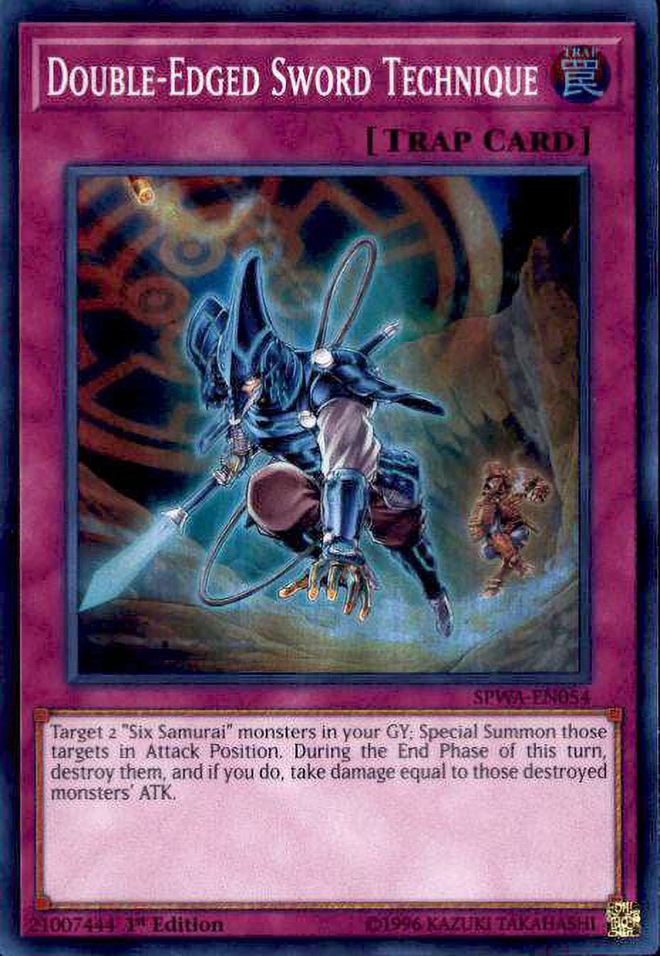 YuGiOh Spirit Warriors Super Rare Double-Edged Sword Technique SPWA ...