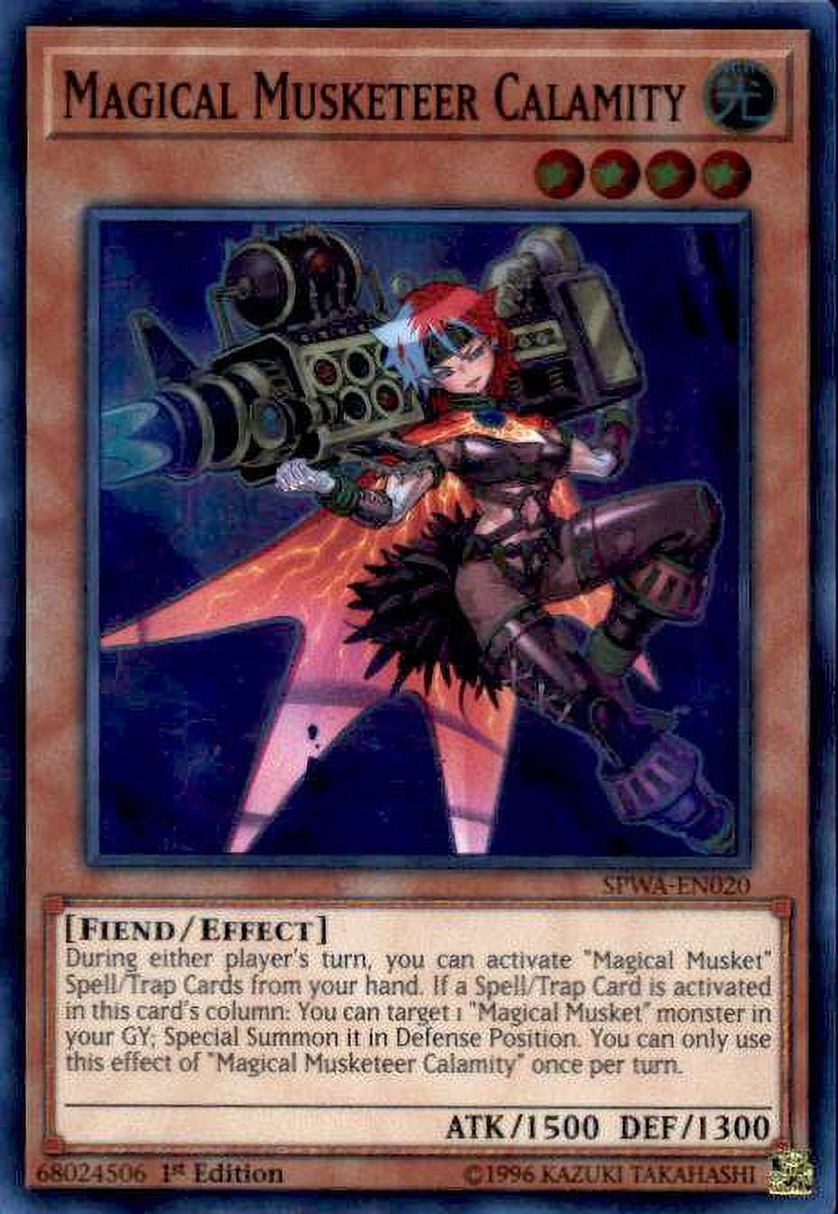 YuGiOh Spirit Warriors Super Rare Magical Musketeer Calamity SPWA-EN020 ...