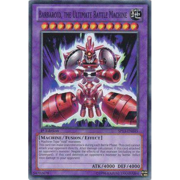 YuGiOh Star Pack 2013 Starfoil Rare Barbaroid, the Ultimate Battle ...