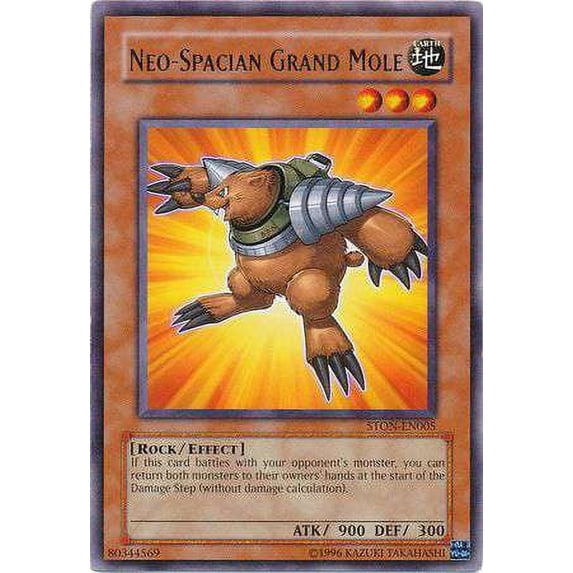 YuGiOh Strike of Neos Rare Neo-Spacian Grand Mole STON-EN005 - Walmart.com