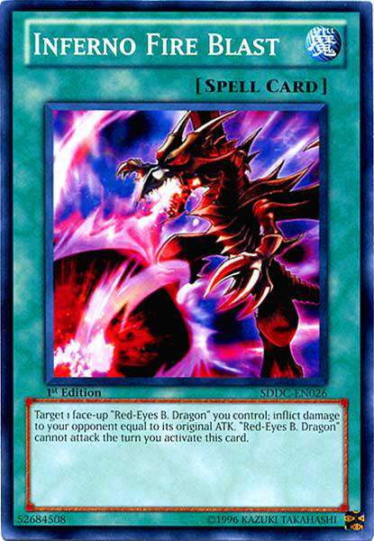 YuGiOh Structure Deck: Dragons Collide Common Inferno Fire Blast SDDC ...