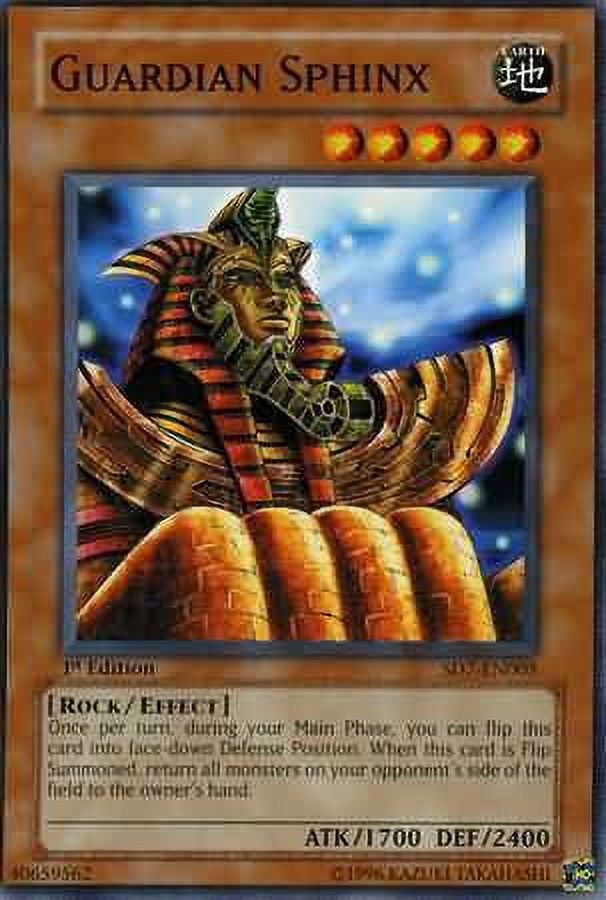 YuGiOh Structure Deck: Invincible Fortress Common Guardian Sphinx SD7 ...