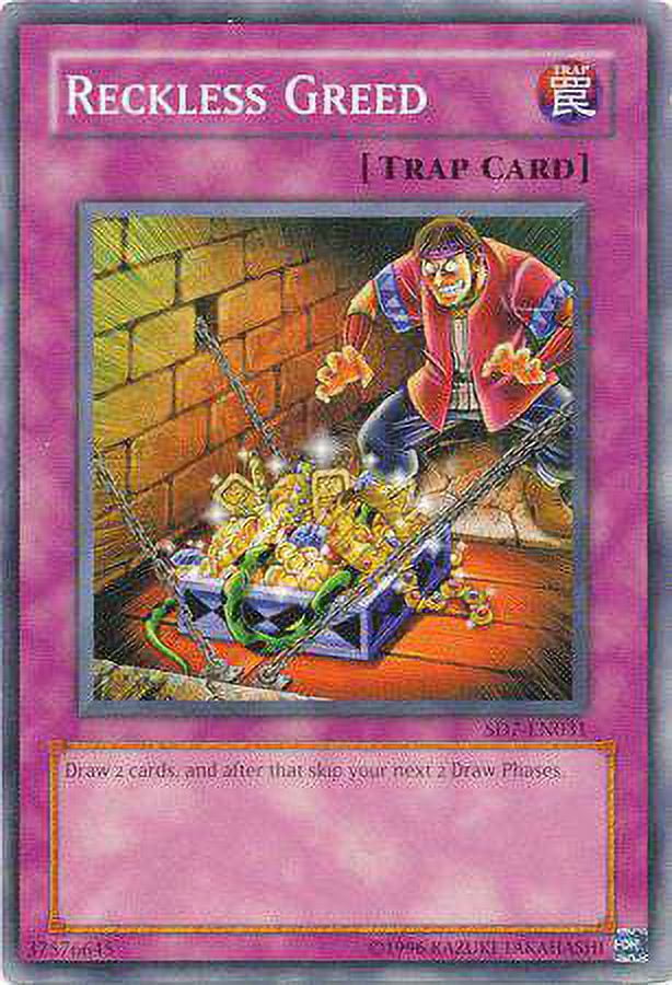 YuGiOh Structure Deck: Invincible Fortress Common Reckless Greed SD7 ...