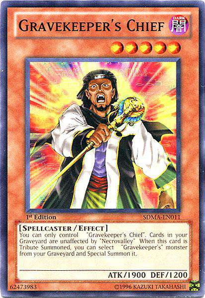 YuGiOh Structure Deck: Marik Common Gravekeeper's Chief SDMA-EN011 ...