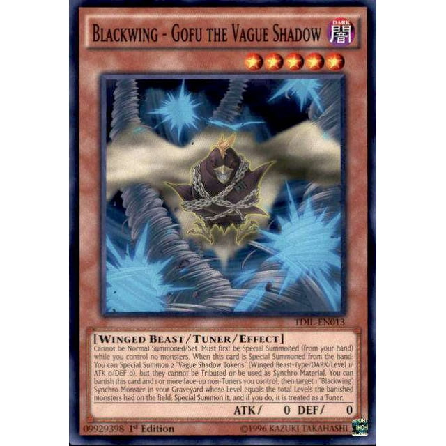 YuGiOh The Dark Illusion Common Blackwing - Gofu the Vague Shadow TDIL ...