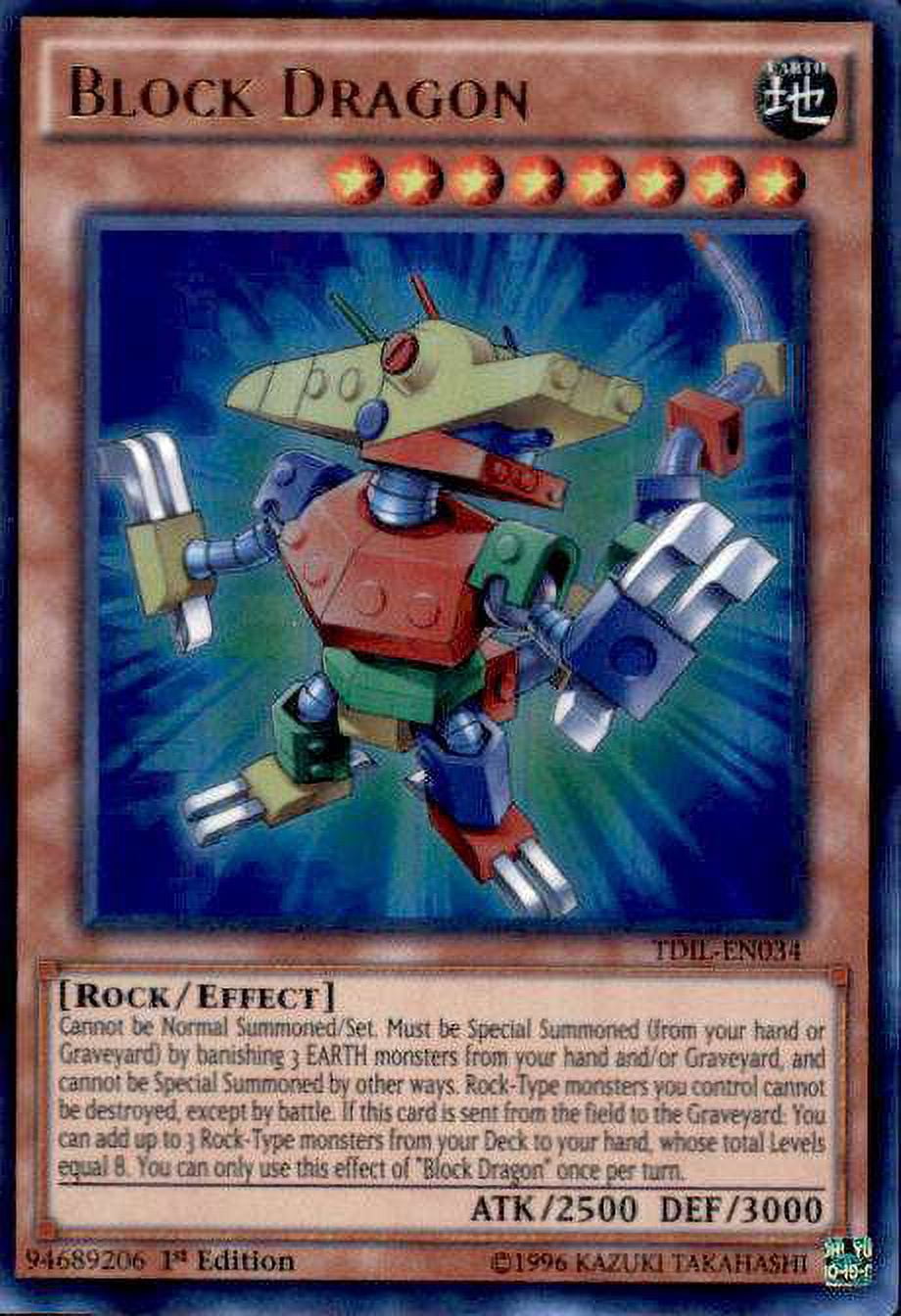 YuGiOh The Dark Illusion Ultra Rare Block Dragon TDIL-EN034 - Walmart.com