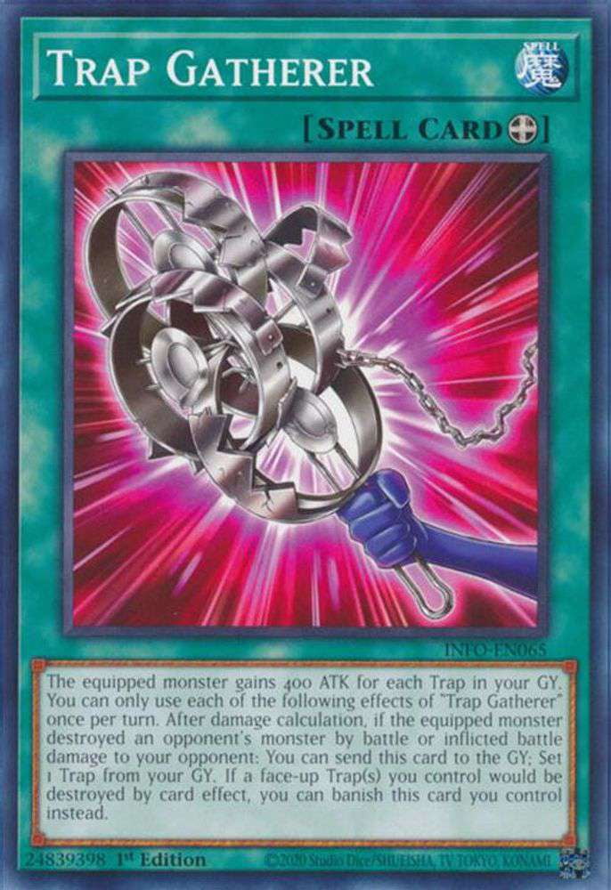 YuGiOh The Infinite Forbidden Common Trap Gatherer INFO-EN065 - Walmart.com
