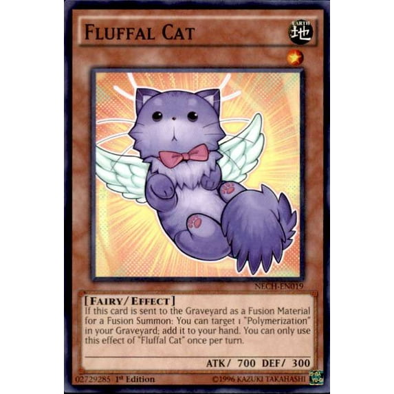 YuGiOh The New Challengers Common Fluffal Cat NECH-EN019 - Walmart.com