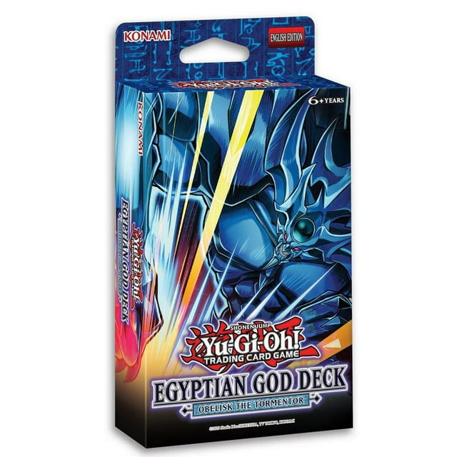 YuGiOh Trading Card Game Obelisk the Tormentor (UNLIMITED) Egyptian God Deck 2023 (40 Cards ...