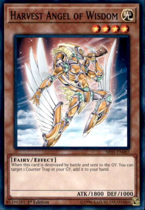 YuGiOh Wave of Light Structure Deck Common Harvest Angel of Wisdom SR05 ...