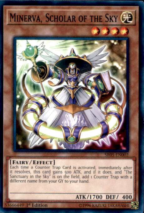 YuGiOh Wave of Light Structure Deck Common Minerva, Scholar of the Sky ...