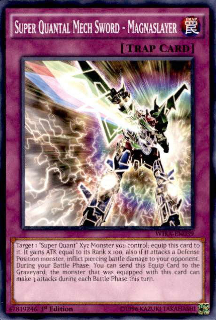 YuGiOh Wing Raiders Common Super Quantal Mech Sword - Magnaslayer WIRA ...