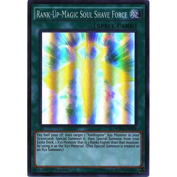 YuGiOh Wing Raiders Super Rare Rank-Up-Magic Soul Shave Force WIRA ...
