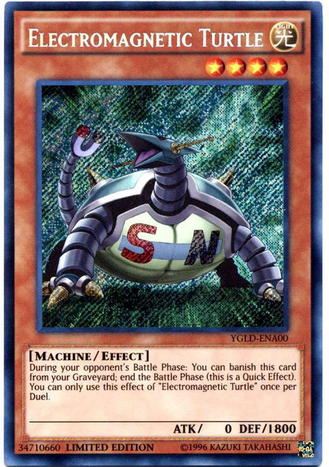 YuGiOh Yugi's Legendary Decks Secret Rare Electromagnetic Turtle YGLD ...