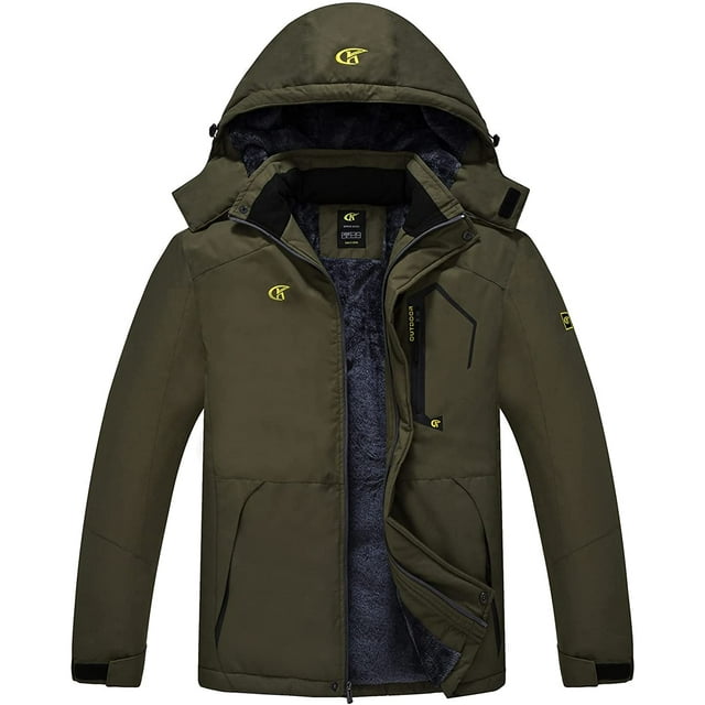 Tyhengta Men's Waterproof Ski Jacket Warm Winter Snow Coat Mountain ...