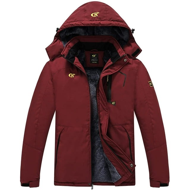 Tyhengta Men's Waterproof Ski Jacket Warm Winter Snow Coat Mountain ...