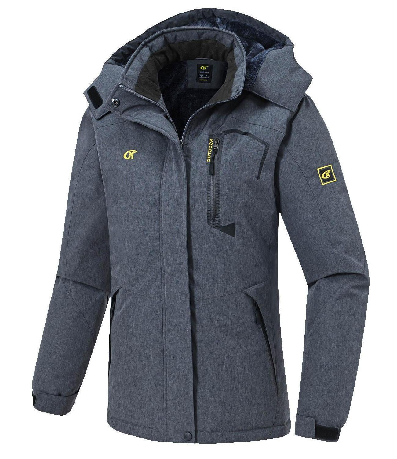 YuKaiChen Women's Long Winter Skiing Snowboarding Jacket, Fleece Hood ...