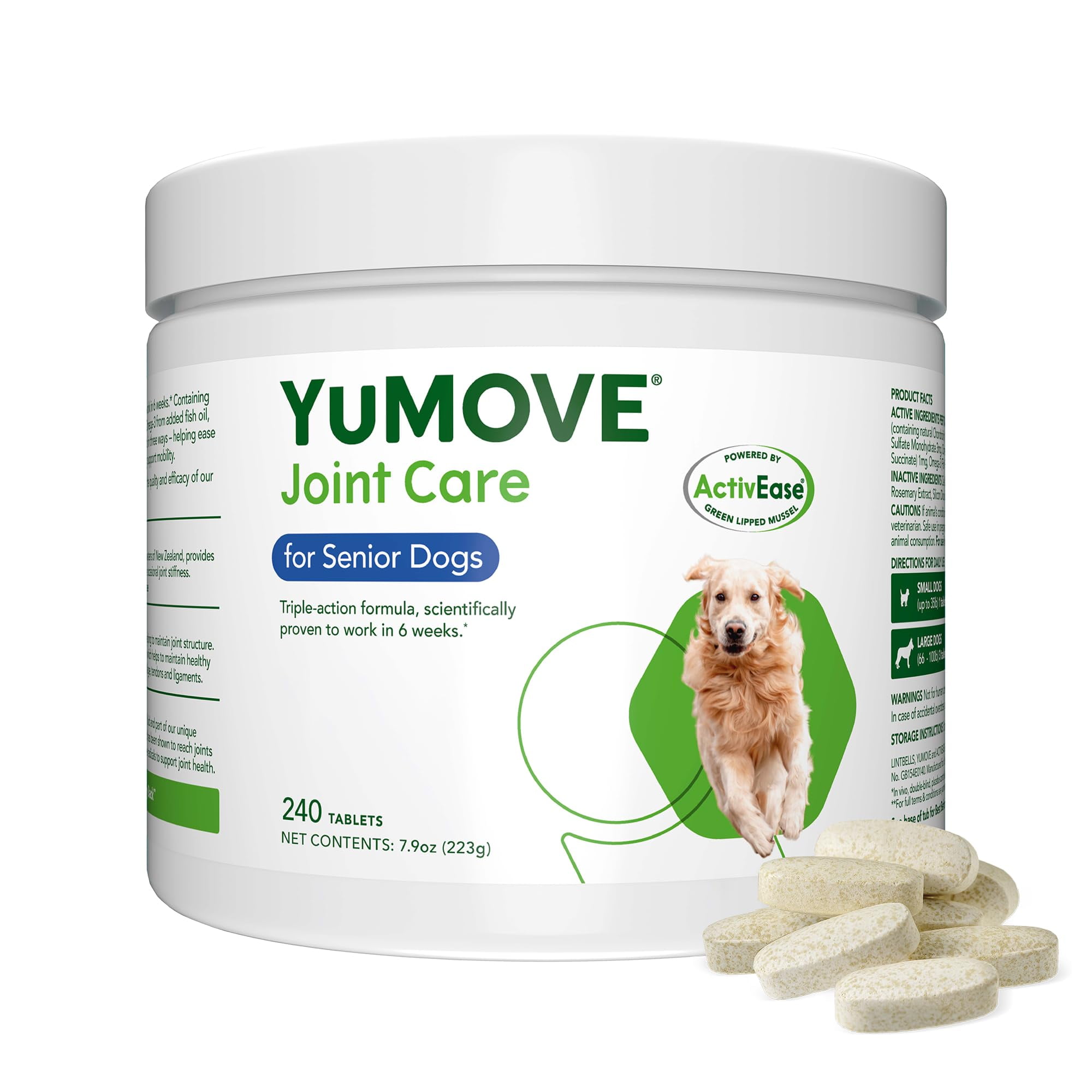 YuMOVE Hip and Joint Supplement - ATT1240 Tablets with Glucosamine, Chondroitin, Omega 3 ...