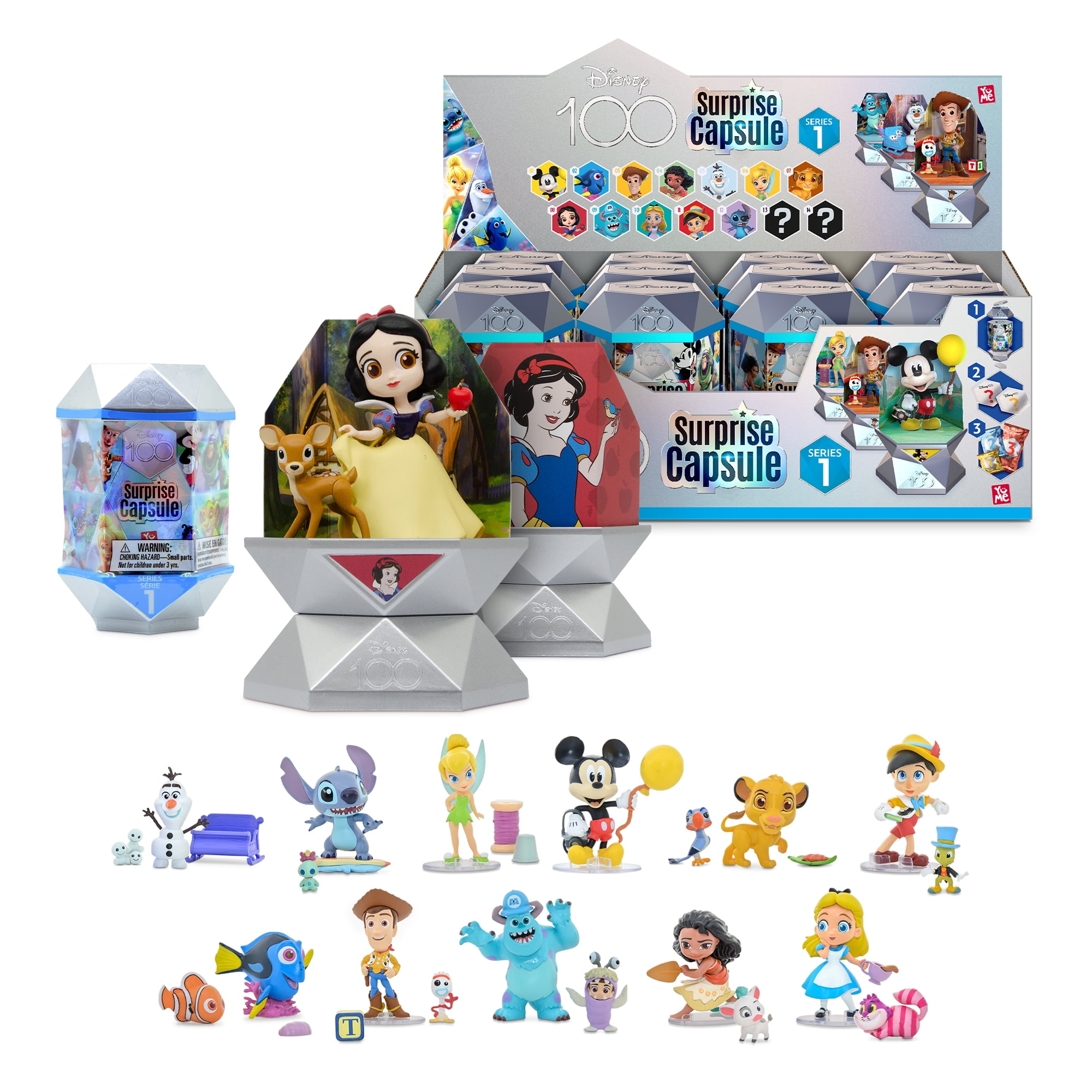 YuMe Disney 100 Series 2.5” Surprise Character Figurines & Knick-Knacks ...